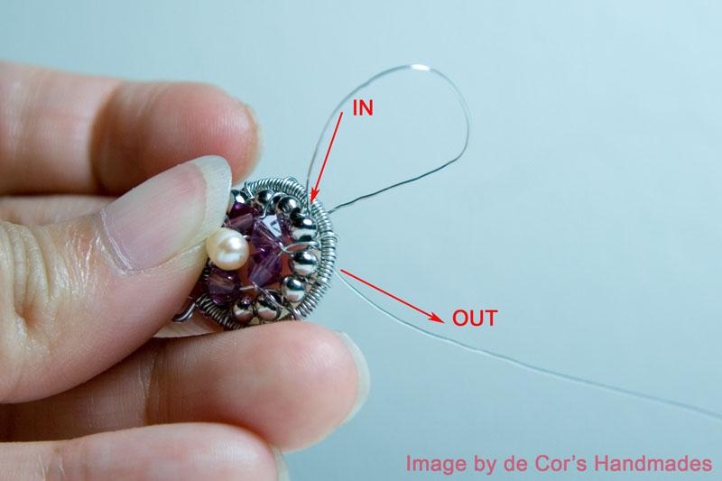 Step By Step Wire Jewelry Tutorial: Layered Coiling Crystal Pearl ...